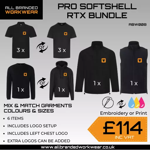 Pro Softshell RTX Workwear Bundle | All Branded Workwear