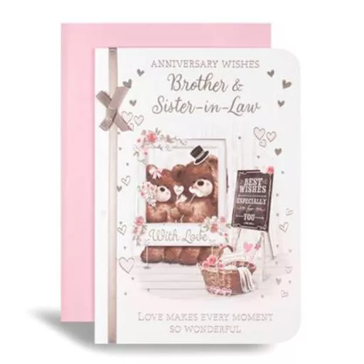 6pk Cards C90 Brother & Sister-In-Law Anniversary