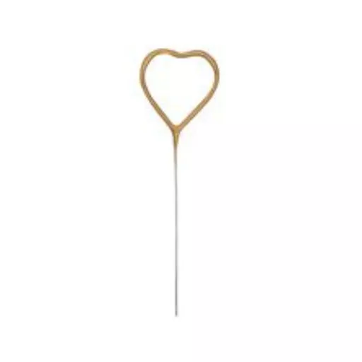 Sparkler 7" Heart Gold