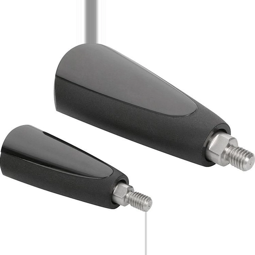 Revolving Grip. M8 Thread. Stainless Steel & Plastic.