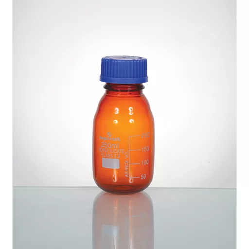 LABORATORY BOTTLE AMBER GLASS 10ML
