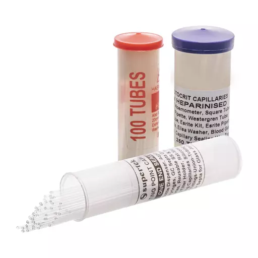 MELTING POINT TUBES PK100, Open Both Ends