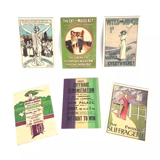Suffragettes Wooden Postcards Set | Starbeck Education