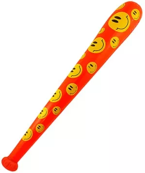 Inflatable Smiley Face Baseball Bat