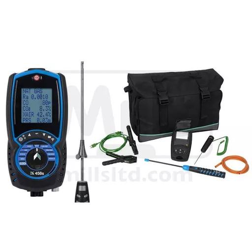 Advanced Gas Analyser kit c/w probe, printer, and case (Kane/testo ...