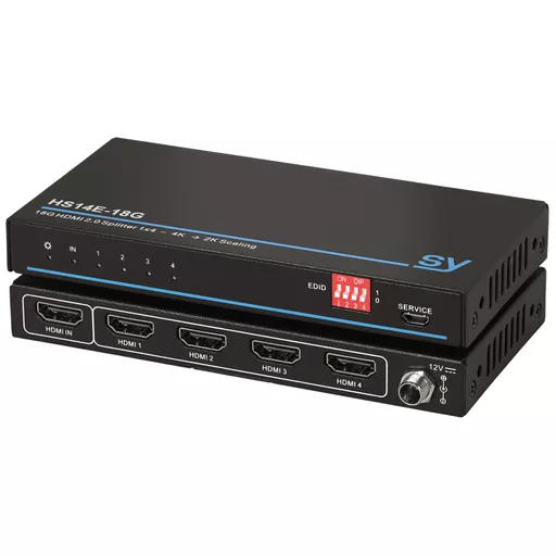 SY Electronics SY-HS14E-18G - 1x4 Splitter - HDMI 2.0 Distribution ...