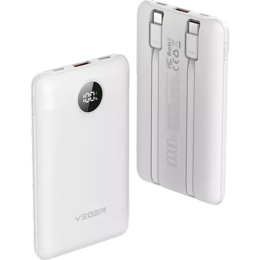 Veger - C11 - 10,000mAh 22.5W PD Digital Display Light Weight Powerbank ...