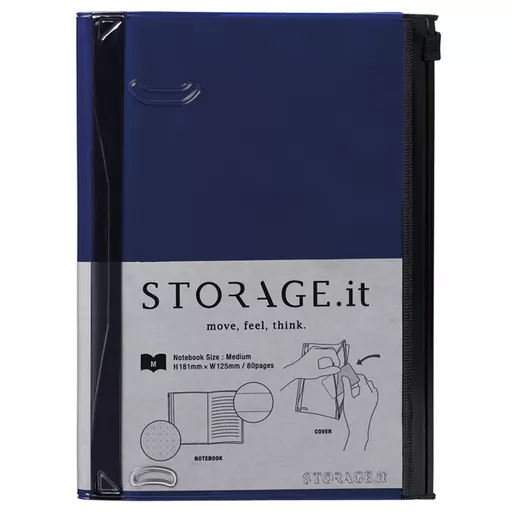 Notebook, Medium, Storage.It - Navy | Turnaround Gifts