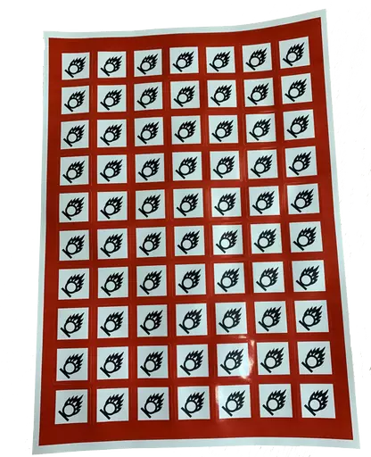 Chemical Labels, oxidising substances (GHS03)
