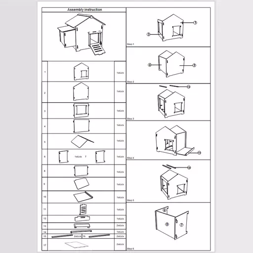 HPL Hen House Assembly Instructions (e-download)