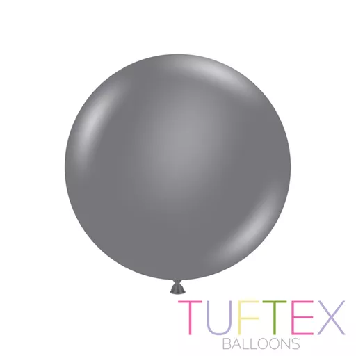 Tuftex 25 Pack Latex Balloons Standard Grey Smoke 24"