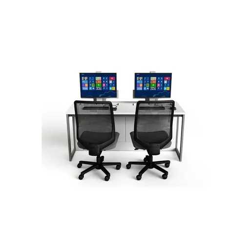 Zioxi Double P1 Computer Desks - 160W x 75D x 74H - for separate CPUs ...