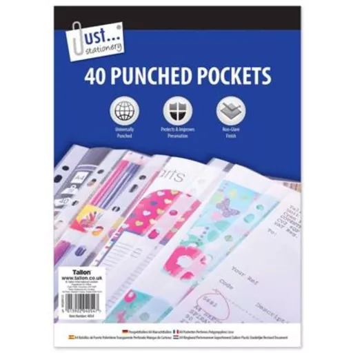 40 Plastic Punch Wallets