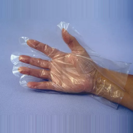 Poly Gloves medium pk100