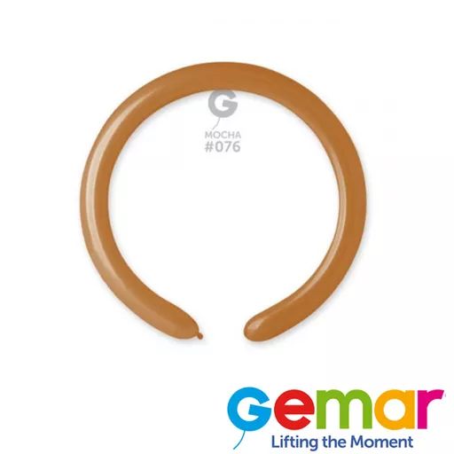 Gemar Standard Mocha 260 Modelling Latex Balloons 100pk