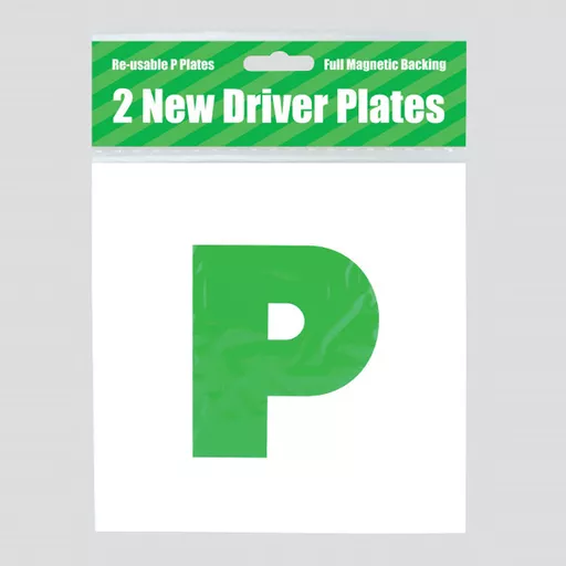 Magnetic Green P Plates 2pk
