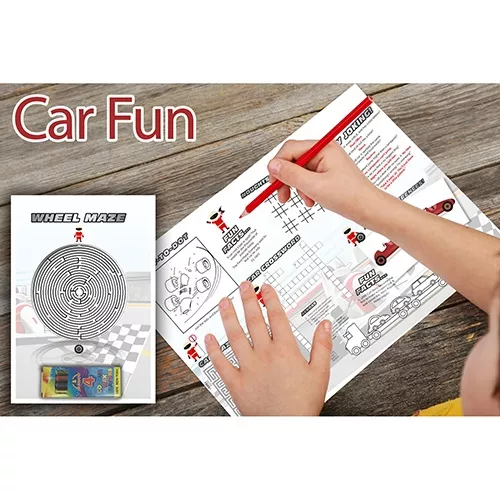 Car Themed A3 Activity Pack
