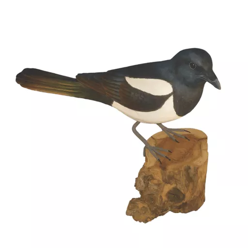 Carved wooden Magpie | Starbeck Education