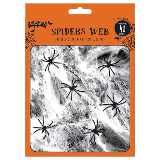 Decoration Spider Web 20g 6pc Spiders