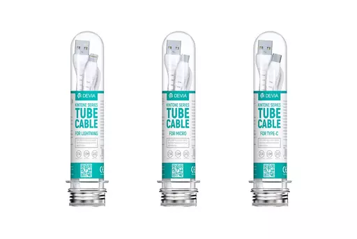 Devia - 30 Cables Set - 1m 2.1A - 10x Lightning, 10x USB-C, & 10x ...