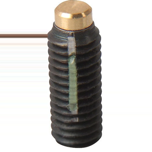 Thrust Screw Without Head. Thread Lock. M5 Thread 12.5mm Long. Steel.