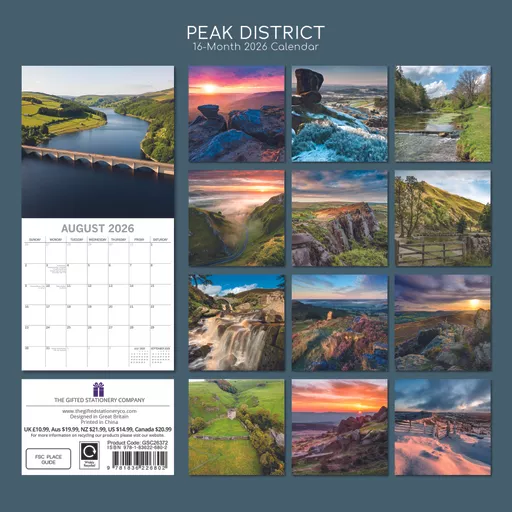 Gifted Stationery Calendar Peak District