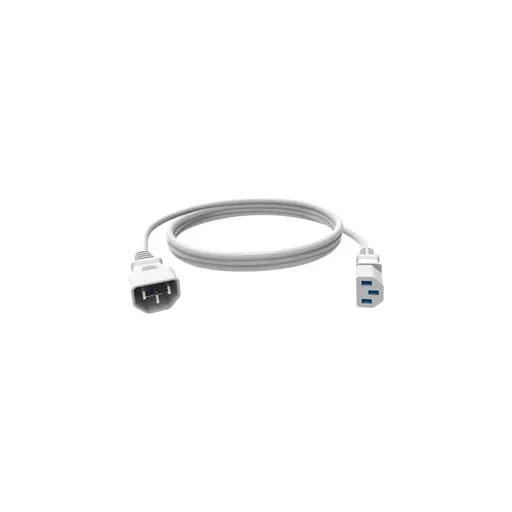 VISION 1m White IEC Power extensin cable - TC1MIECEXT