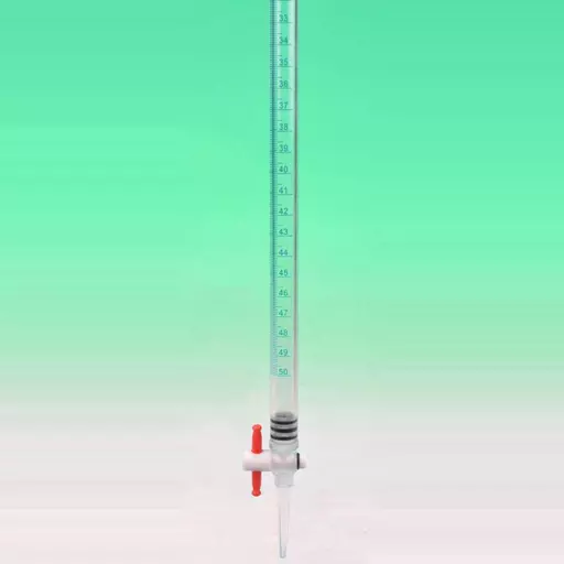 Burette plastic with interchangeable stopper, 25ml