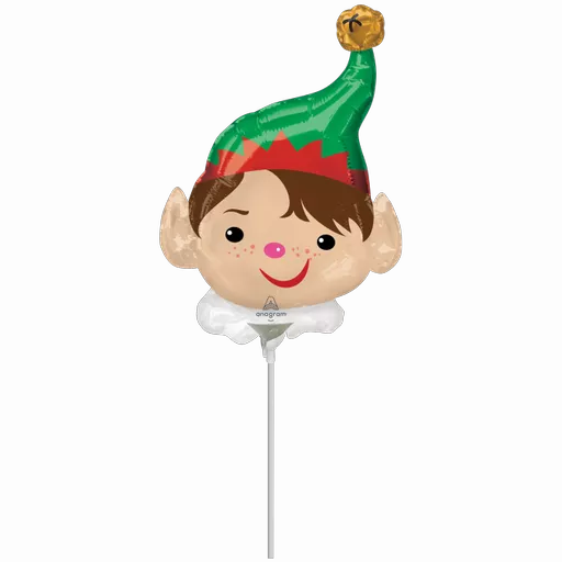 Anagram Foil Balloon Mini Adorable Elf 14" (Loose & Air Fill Only)