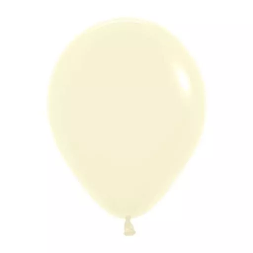 50 Latex Balloons 12" Matte Pastel Yellow