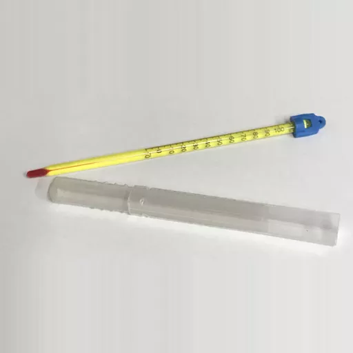 Thermometer red spirit yellow backed ‚Äì10 to 110¬∞C 15cm