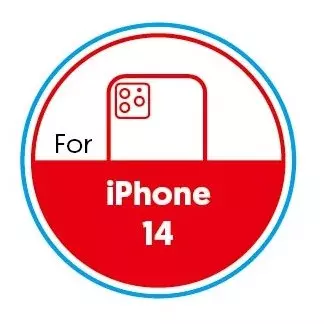 Smartphone Circular 20mm Label - iPhone 13 Pro Max - Red