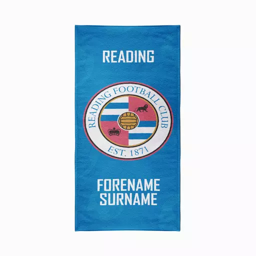 Personalised Reading FC Crest Design Towel - 80cm x 160cm | Officially ...