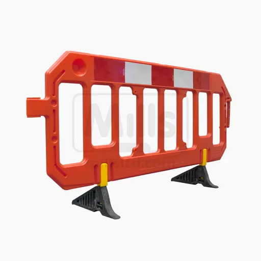 Chapter 8 2m Straight Gate Barrier Orange with Anti-Trip Feet