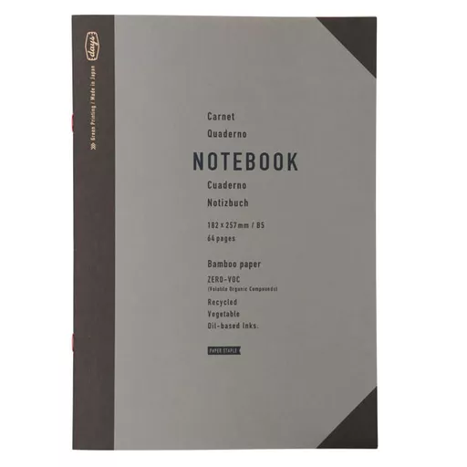 Bamboo Notebook, Design 1 - Grey | Turnaround Gifts