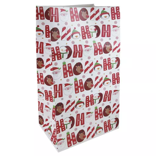 Kraft Sack Kraft Sack Festive Characters 24 x 36 X 70cm