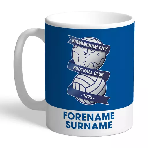 Personalised Birmingham City Bold Crest Mug | Officially Licensed