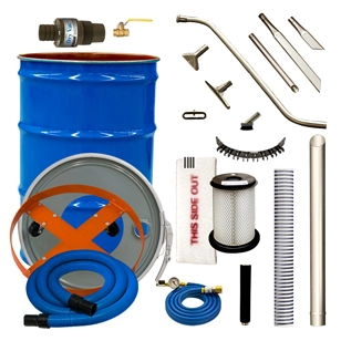 Premium Heavy Duty HEPA Vac System With 208 Litre Drum