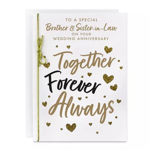 6pk Cards C90 Brother & Sister-In-Law Anniversary