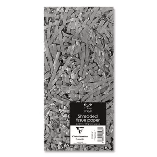 Shredded Tissue Paper 20g Silver