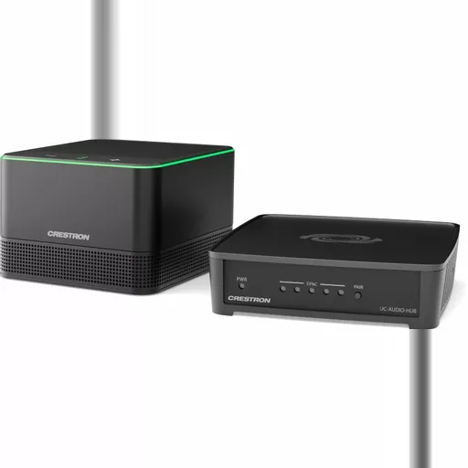 Crestron Flex Pod Wireless Audio Kit with Hub and Pod, Black