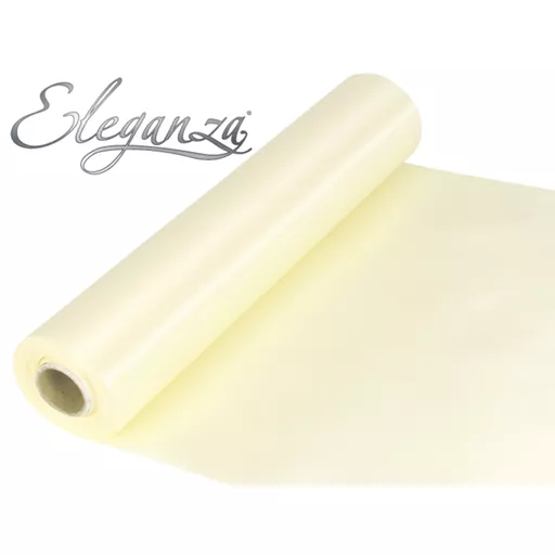 Eleganza Ivory Satin Fabric Roll 20M