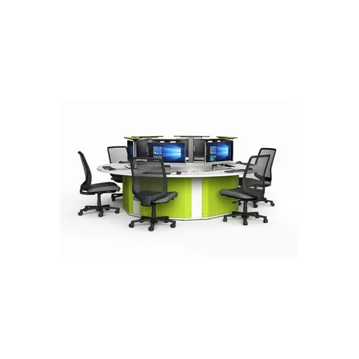 Zioxi M1 Circular 8 person IT Table -292dia x 74H - for separate CPUs ...