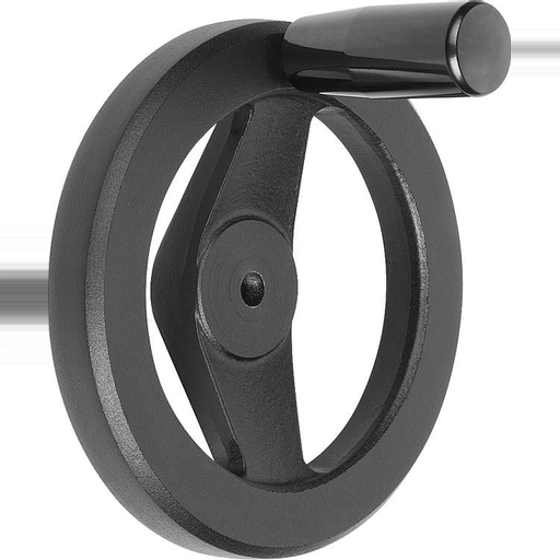 2 Spoke Handwheel. Revolving Handle. 12mm H7 Reamed Hole. 100mm Overall ...