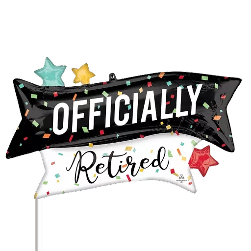 Anagram Foil Balloon Supershape Officially Retired 38"