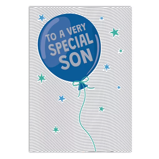 Kingsley 6 Pack Cards C50 Everyday Birthday Son Traditional Balloon
