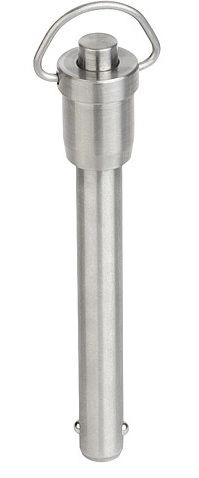 Ball Lock Pin With Ring Grip. 5mm Pin Diameter. 15mm Clamping Length ...