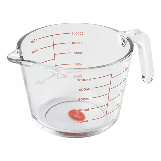 1 LITRE GLASS MEASURING JUG