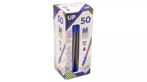 Medium Ballpoint Pen 50 Pack Blue